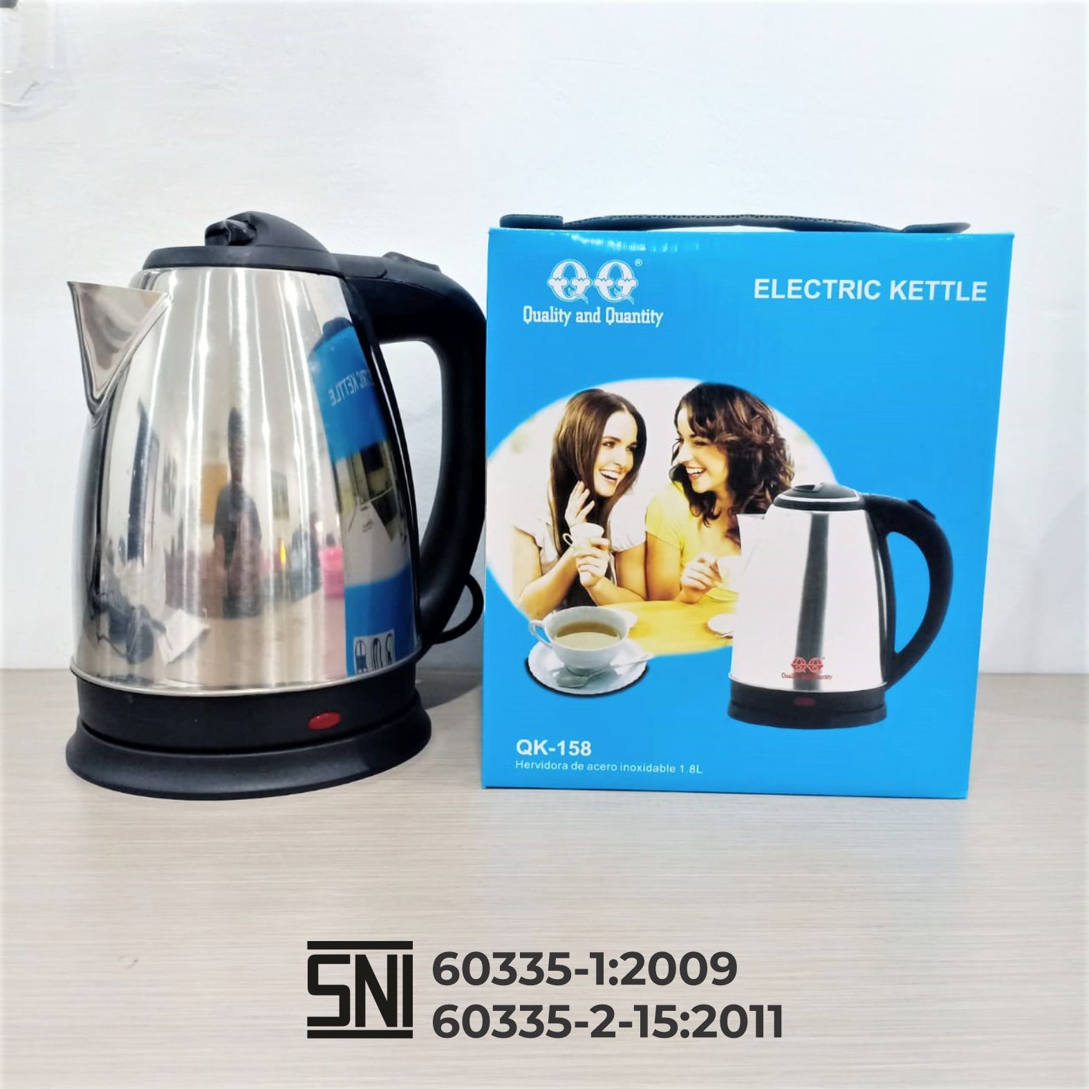 QQ*Kettle Listrik Stainless 1.8L | FajarTimur QQ*Kettle Listrik Stainless 1.8L | FajarTimur